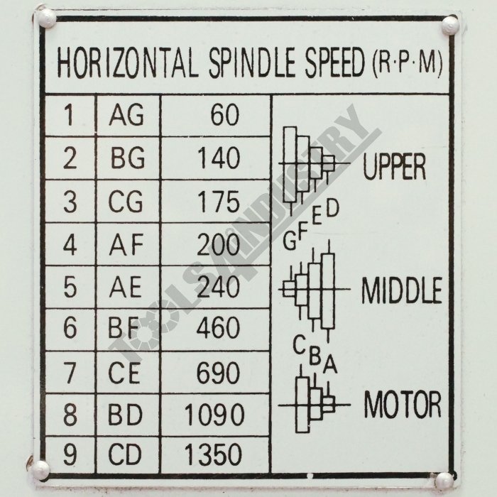 M161D - HM-52 Workshop Turret Milling Machine - Horizontal - Vertical ...